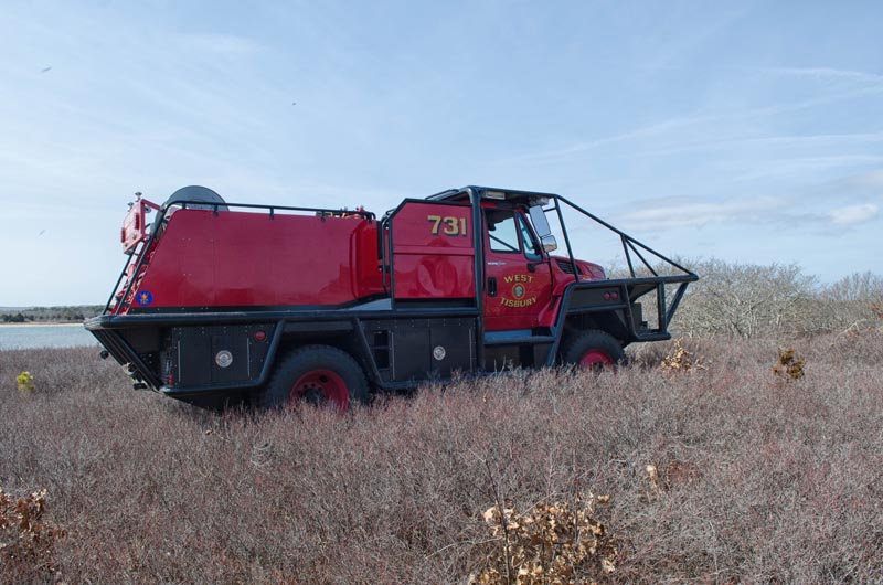Vineyard Gazette | | West Tisbury Firefighters Quell Small Brush Fire