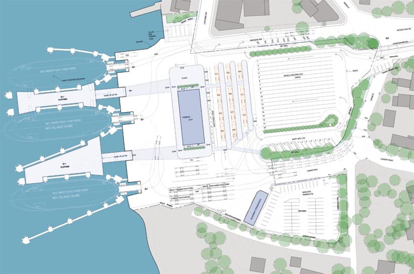 Vineyard Gazette | Woods Hole terminal | Steamship Authority Approves ...